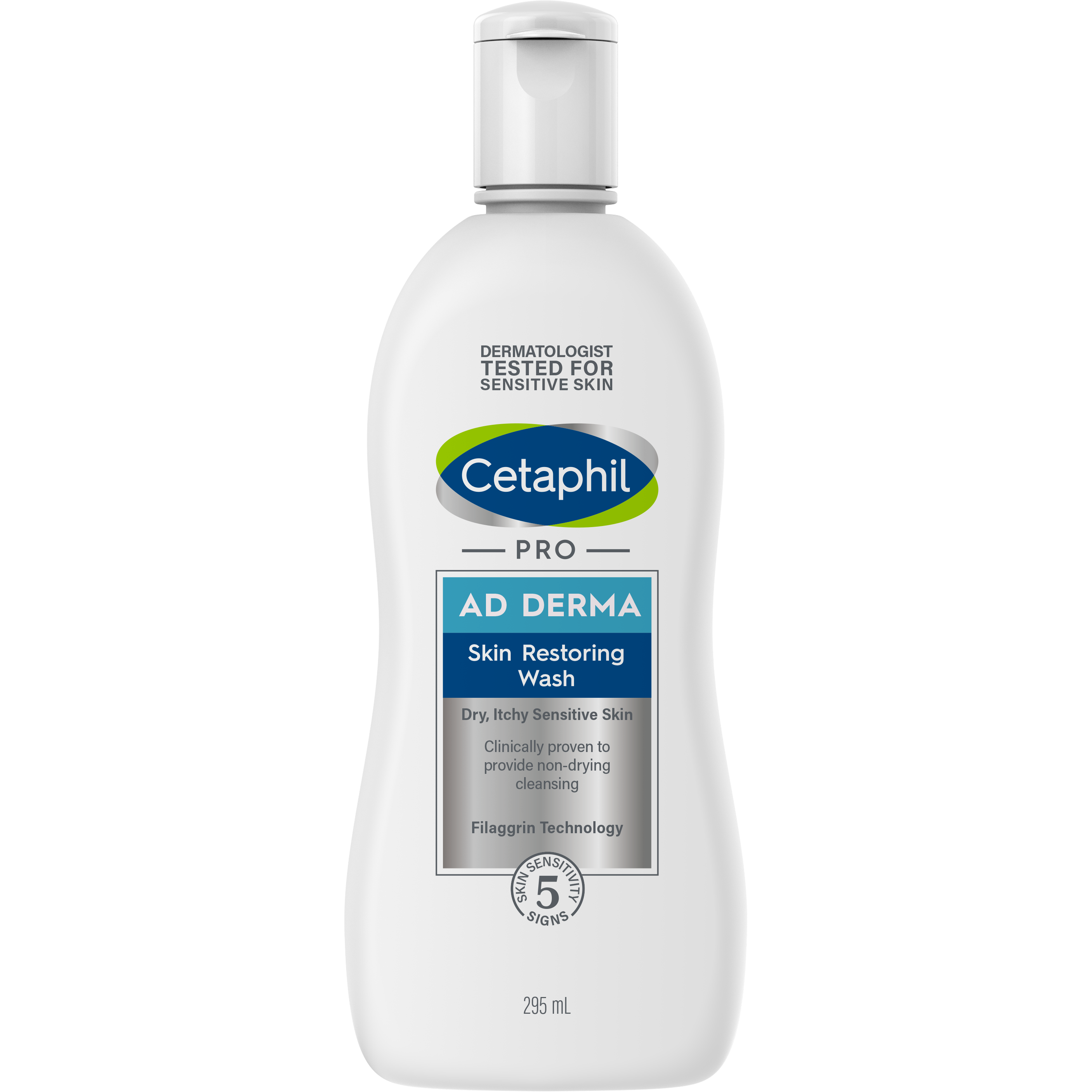 Cetaphil Pro Ad Derma Body Wash | Mild Foam | Cetaphil